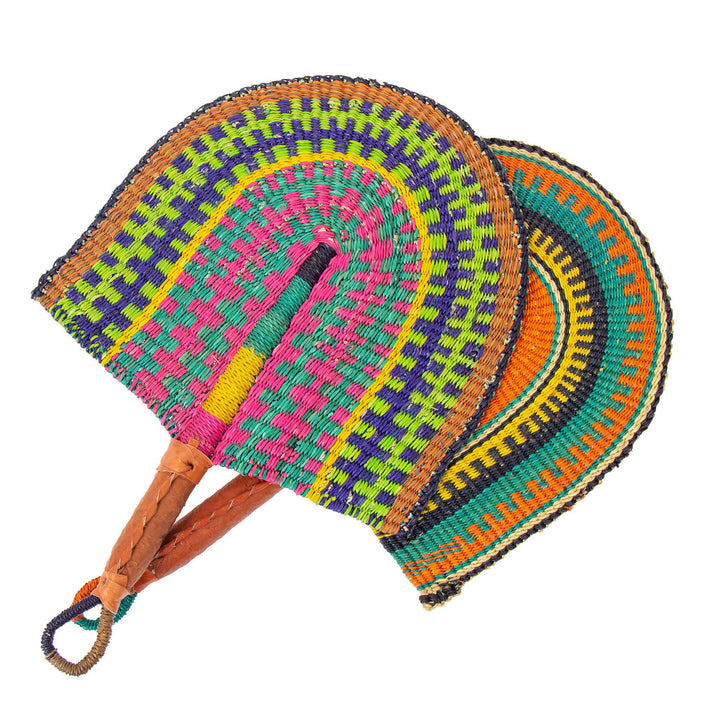 Handwoven Bolga Straw Fans from Ghana- Fair Trade – Low Country Fair Trade