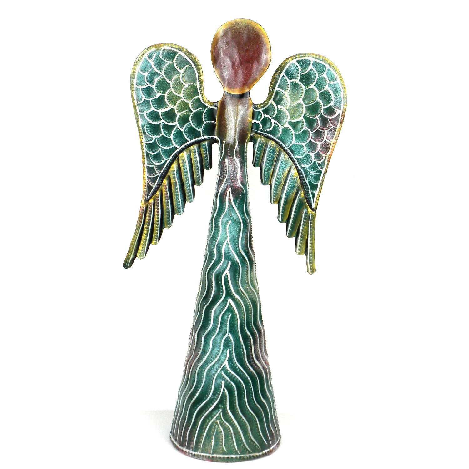 Hand-Painted Standing Angel-Recycled Metal Art- Fair Trade- Haiti – Low ...
