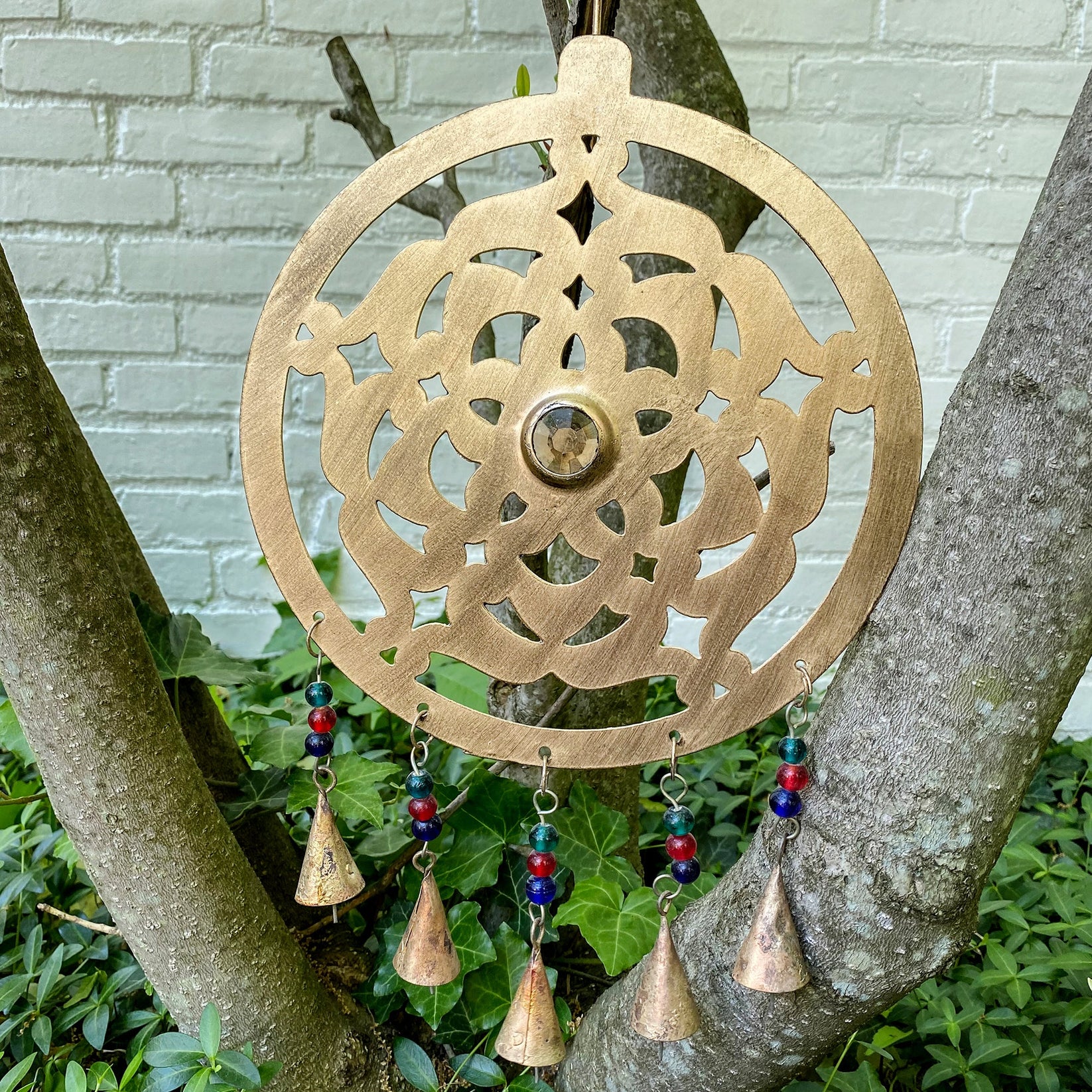 Handcrafted Celtic Chimes - Recycled Iron and Glass Beads-Fair Trade-I ...