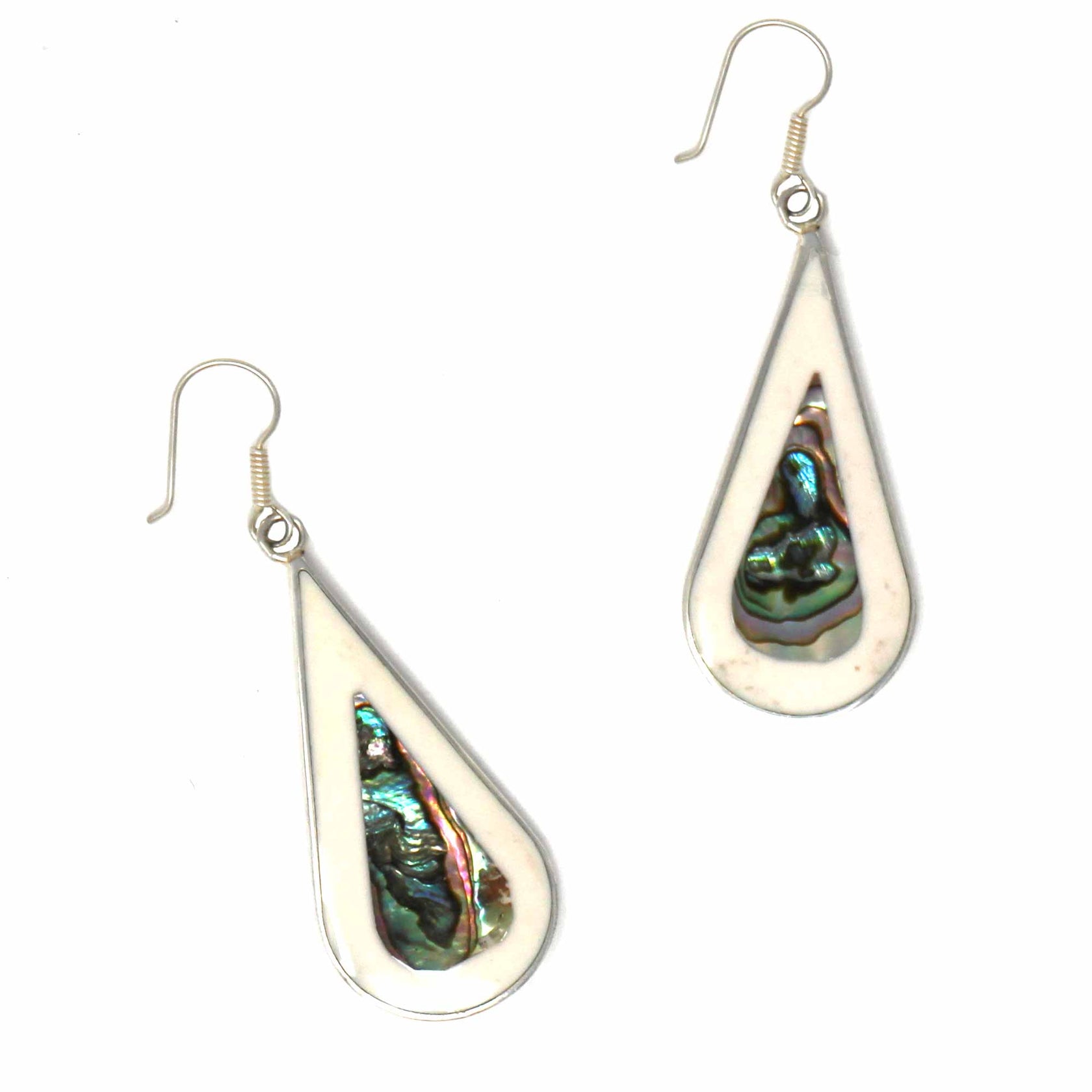 Abalone and Mother of Pearl Teardrop Earrings -Fair Trade-Mexico – Low ...