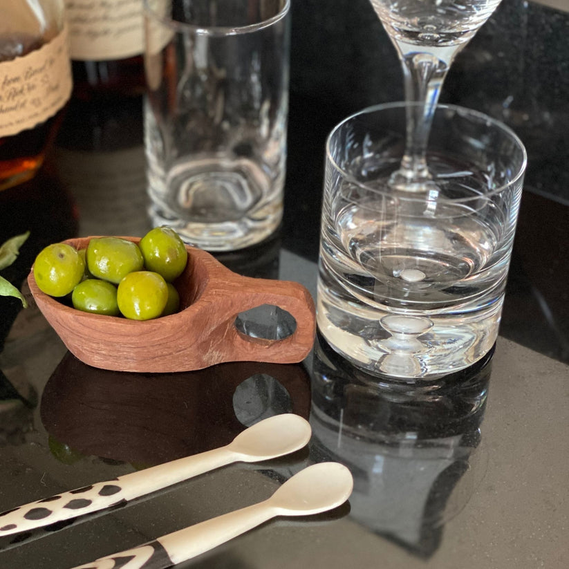 Long Batik Bone Appetizer Spoons, Set of 2 – Low Country Fair Trade